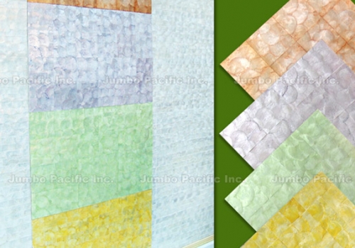 Shells Tiles | Walling Panel Decoration Capiz Panel Colored | Shells ...